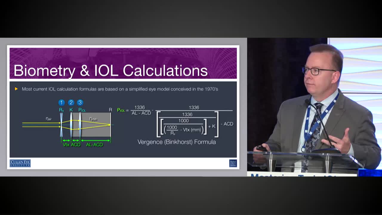 Advances in Biometry and IOL Calculations - Eyetube