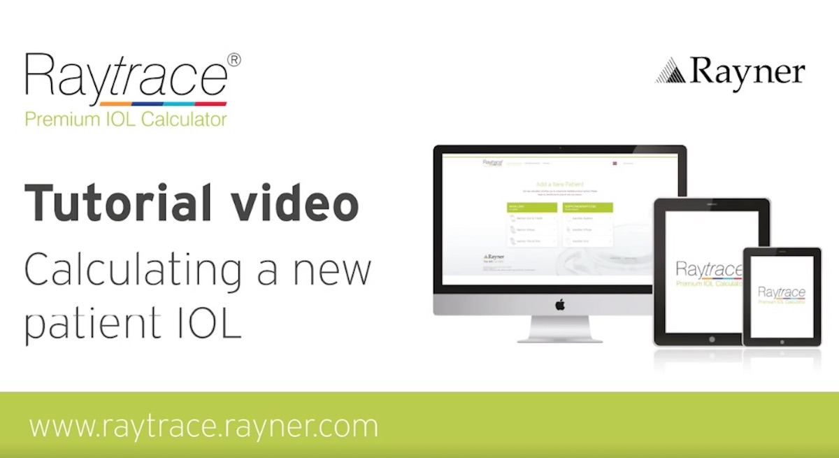Raytrace Premium IOL Calculator Tutorial - Eyetube