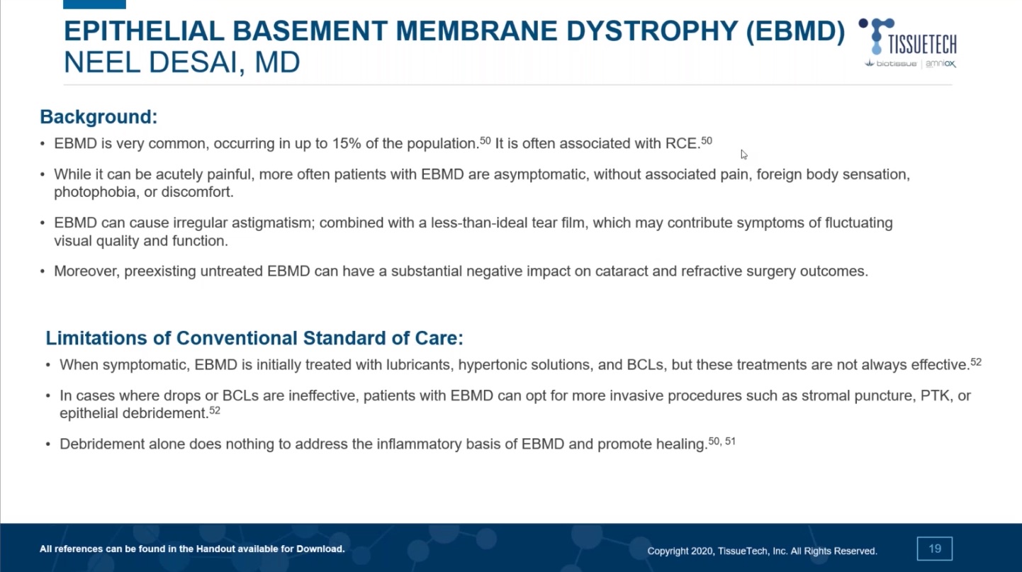 The Study of 10 Patients with Bi-Lateral EBMD - Eyetube